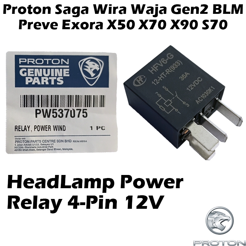 Proton Saga Wira Waja Gen2 Blm Preve Exora X50 X70 X90 S70 4PIN Head ...