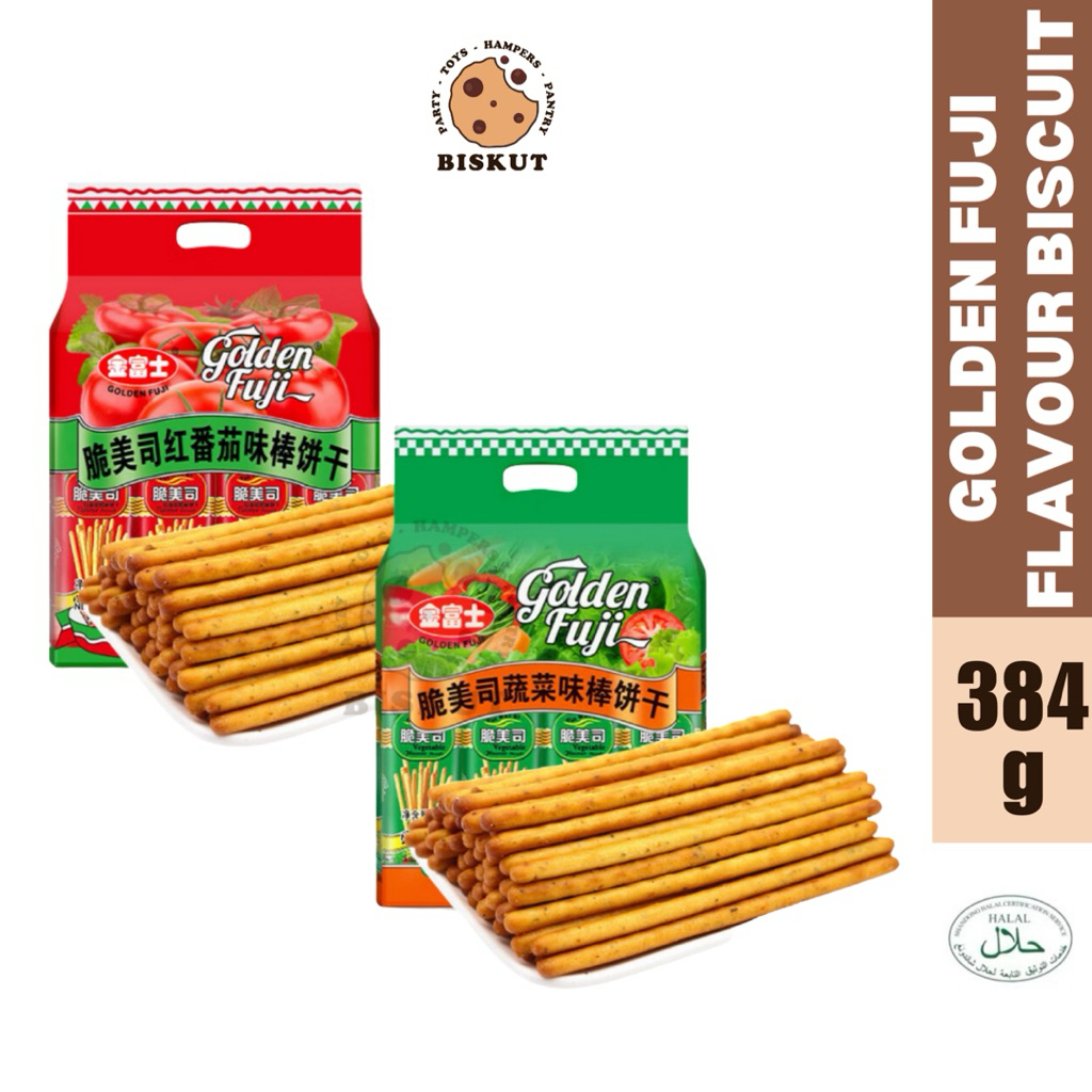 Golden Fuji Cui Mei Si Biscuit Tomato/Vegetable Flavour Biscuits (24 x ...