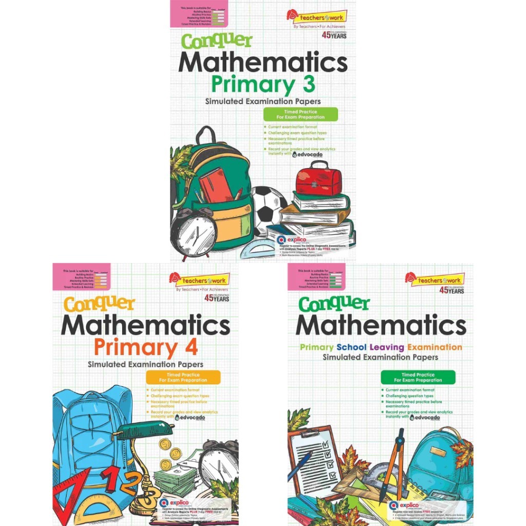 Conquer Mathematics Simulated Examination Papers | Revision | Primary ...