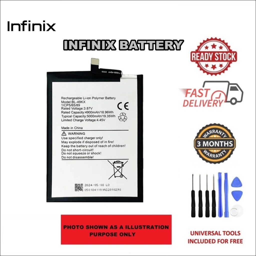 INFINIX Note 30 Pro Zero 30 INFINIX GT 10 Pro BL-49PX 5000mAH Battery ...