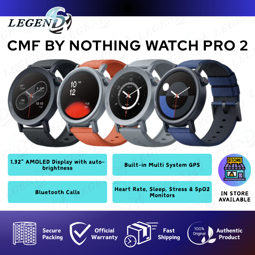 [MY Set] CMF Watch Pro 2 Original Smartwatch 1.32" AMOLED Display ...