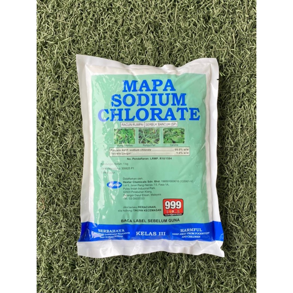 1KG MAPA SODIUM CHLORATE RACUN GARAM BULUH (HERBICIDE) | Shopee Malaysia