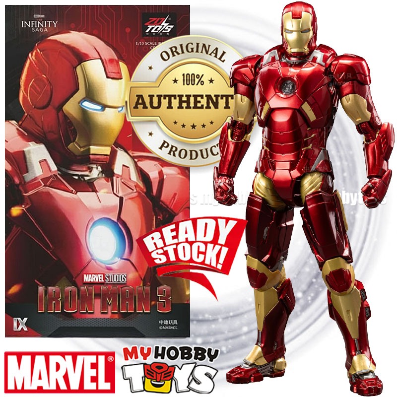 ZD Toys Marvel Avengers Superheroes Action Figures - Iron Man 3 MK9 ...