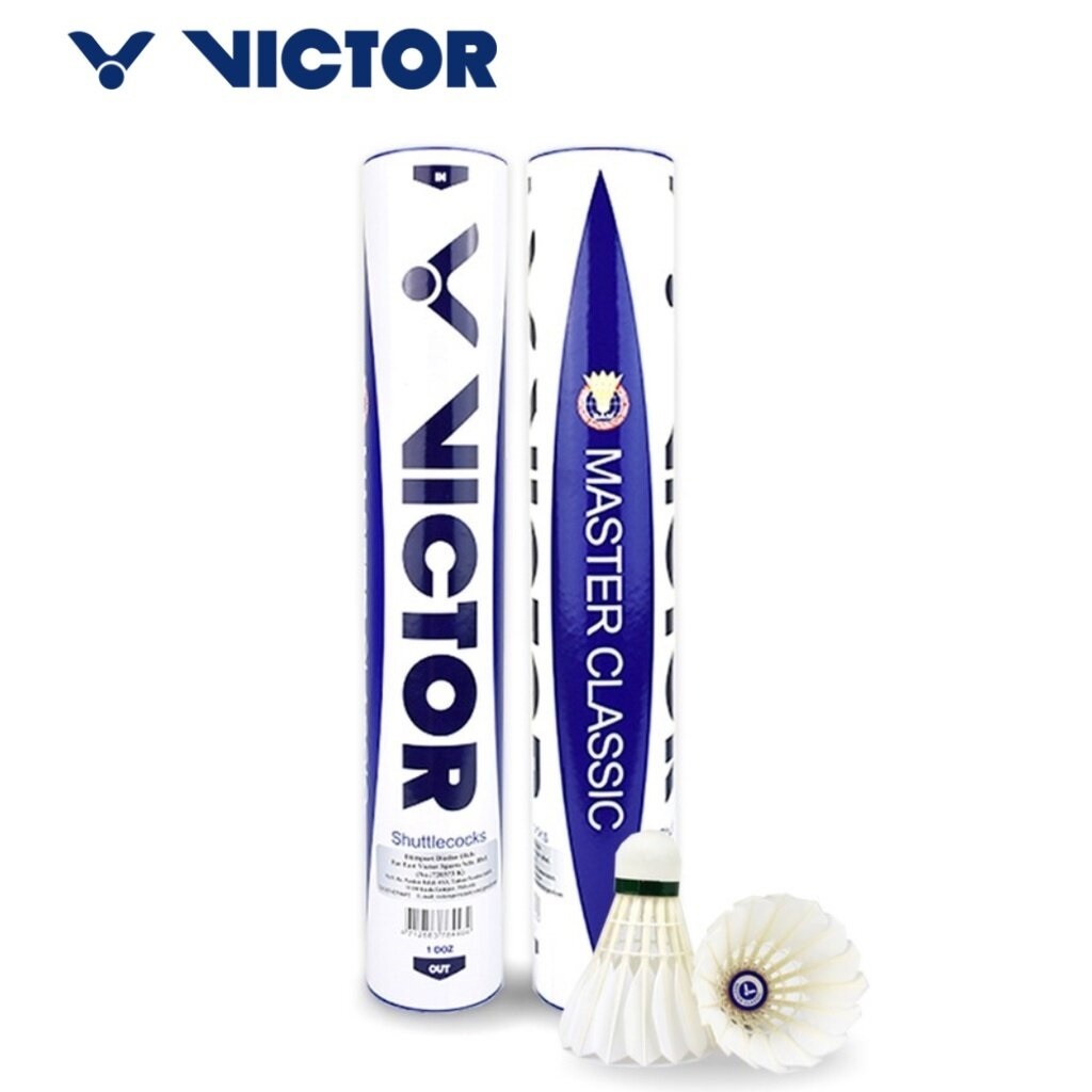 VICTOR Master Classic Badminton Shuttlecocks (100% ORIGINAL) | Shopee ...