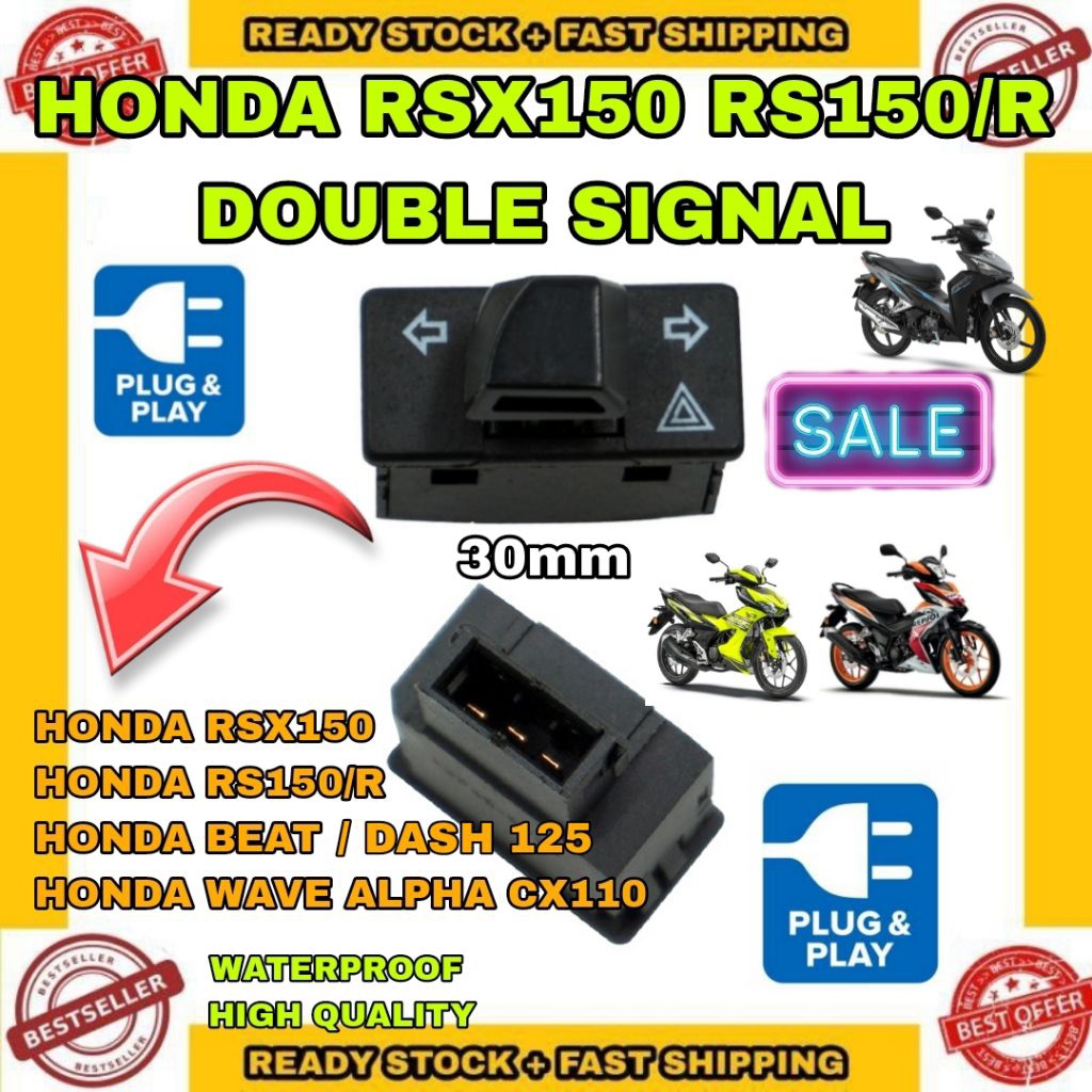 𝗛𝗢𝗡𝗗𝗔 𝗥𝗦𝗫𝟭𝟱𝟬 𝗥𝗦𝟭𝟱𝟬 𝗗𝗢𝗨𝗕𝗟𝗘 𝗦𝗜𝗚𝗡𝗔𝗟 MOTOR MOTORCYCLE DOUBLE SIGNAL HONDA ...