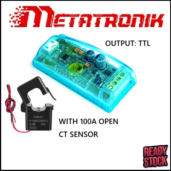PZEM-004T AC VOLTAG AND CURRENT READER WITH 100A OPEN CT SENSOR ...