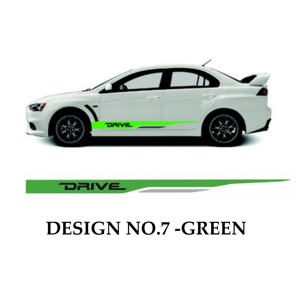 2PCS/set Monster Energy Side Body Sticker Lining / Sticker Tepi Badan ...