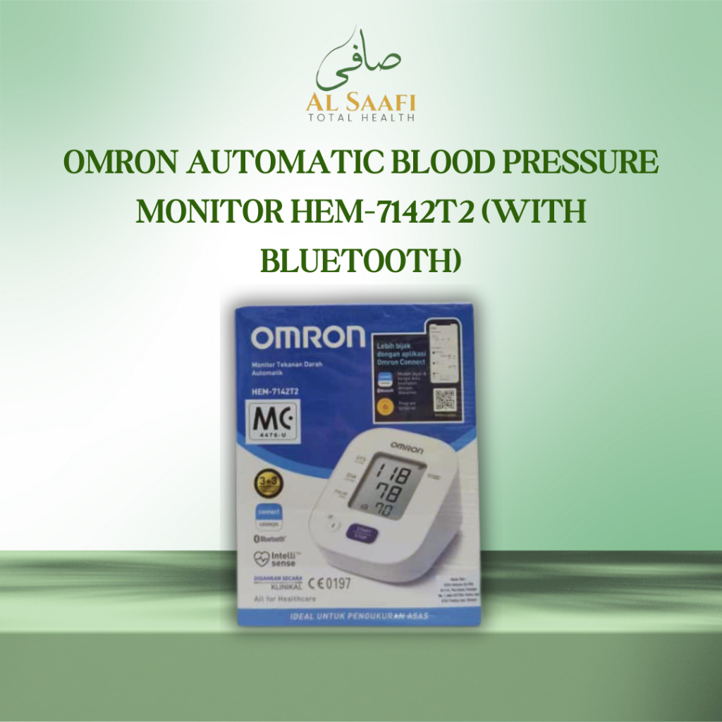 OMRON Automatic Blood Pressure Monitor HEM-7142T2 (with Bluetooth ...