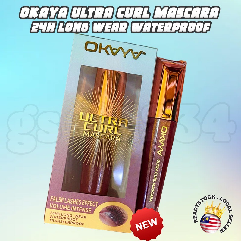 (exp 2028) OKAYA ULTRA CURL MASCARA 24H LONG WEAR WATERPROOF | Shopee ...