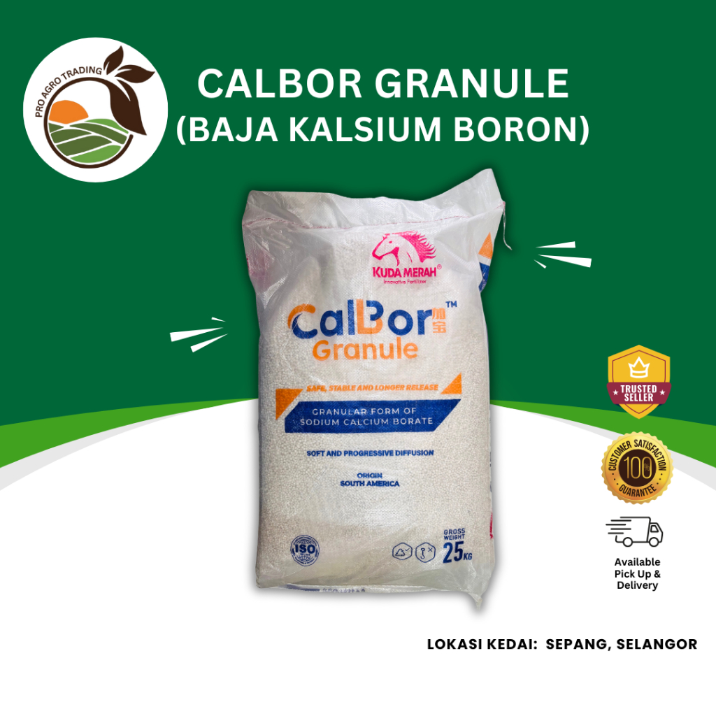 Kuda Merah CALBOR GRANULE (5Kg/25Kg) - Baja Premium Kalsium Boron ...