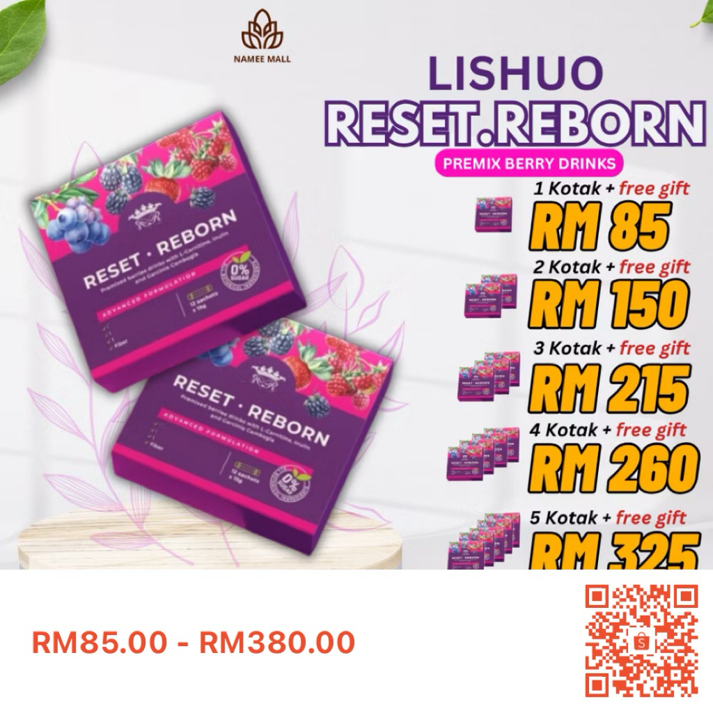 [100% ORIGINAL] ROYAL SLIM LISHUO RESET REBORN PREMIX BERRY DRINK DETOX ...