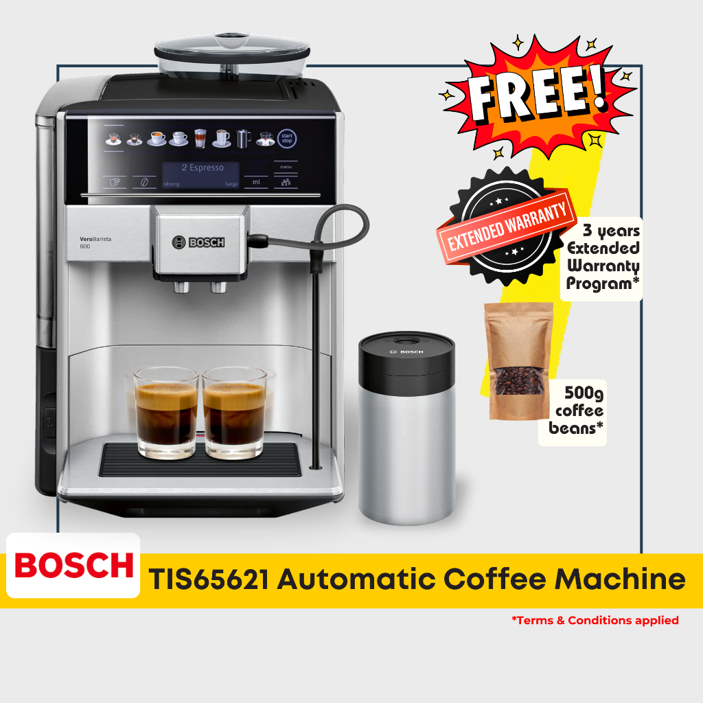 Bosch TIS65621RW Automatic Coffee Machine 全自动咖啡机 Mesin Kopi Automatik ...