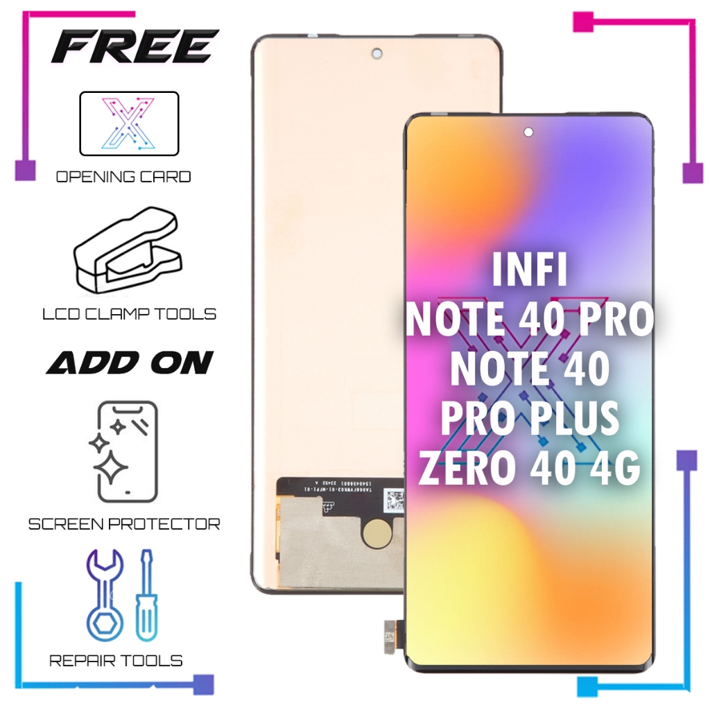 LCD For INFINIX NOTE 40 PRO 5G X6851/ NOTE 40 PRO PLUS X6851B/ INFINIX ...