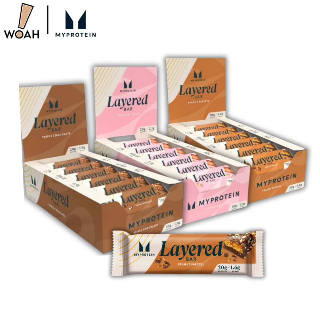 MyProtein Layered Protein Bars (6 pcs/12 pcs) | Shopee Malaysia