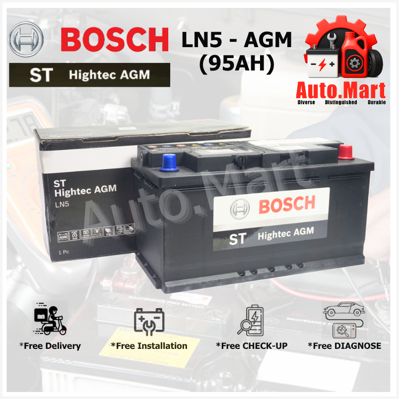 Bateri Kereta / Car Battery - Bosch ST Hightec - AGM - LN5 - 95AH ...
