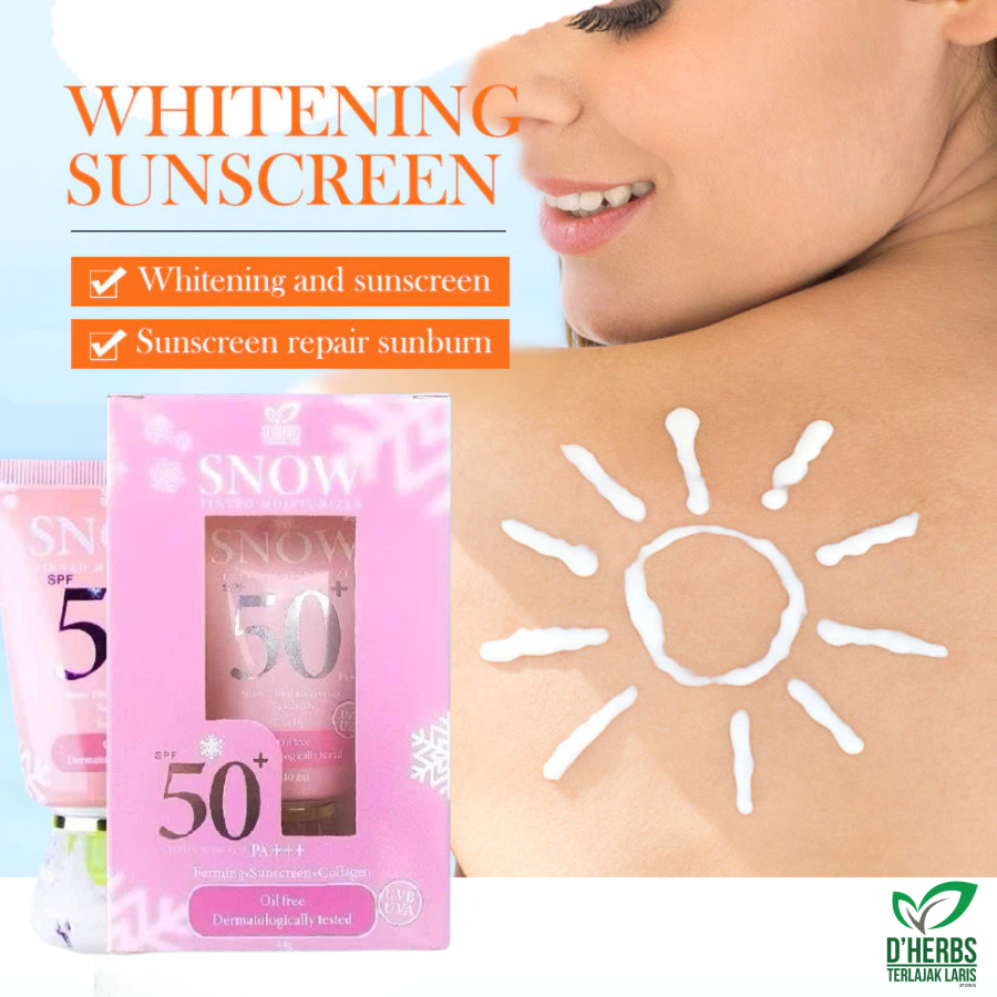DHERBS Sunscreen SPF50 Halal, Tinted Moisturizer Coverage, Whitening UV ...