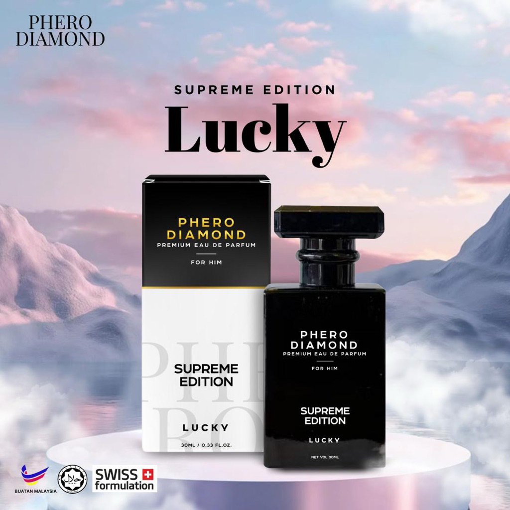 (SUPREME EDITION) Lucky - Phero Diamond Premium For Him (30ml) | Shopee ...