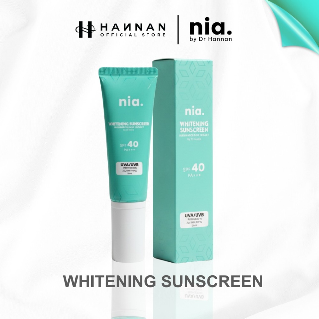 Whitening Sunscreen SPF 40/PA+++ Nia by Dr Huda (50ml) | Shopee Malaysia