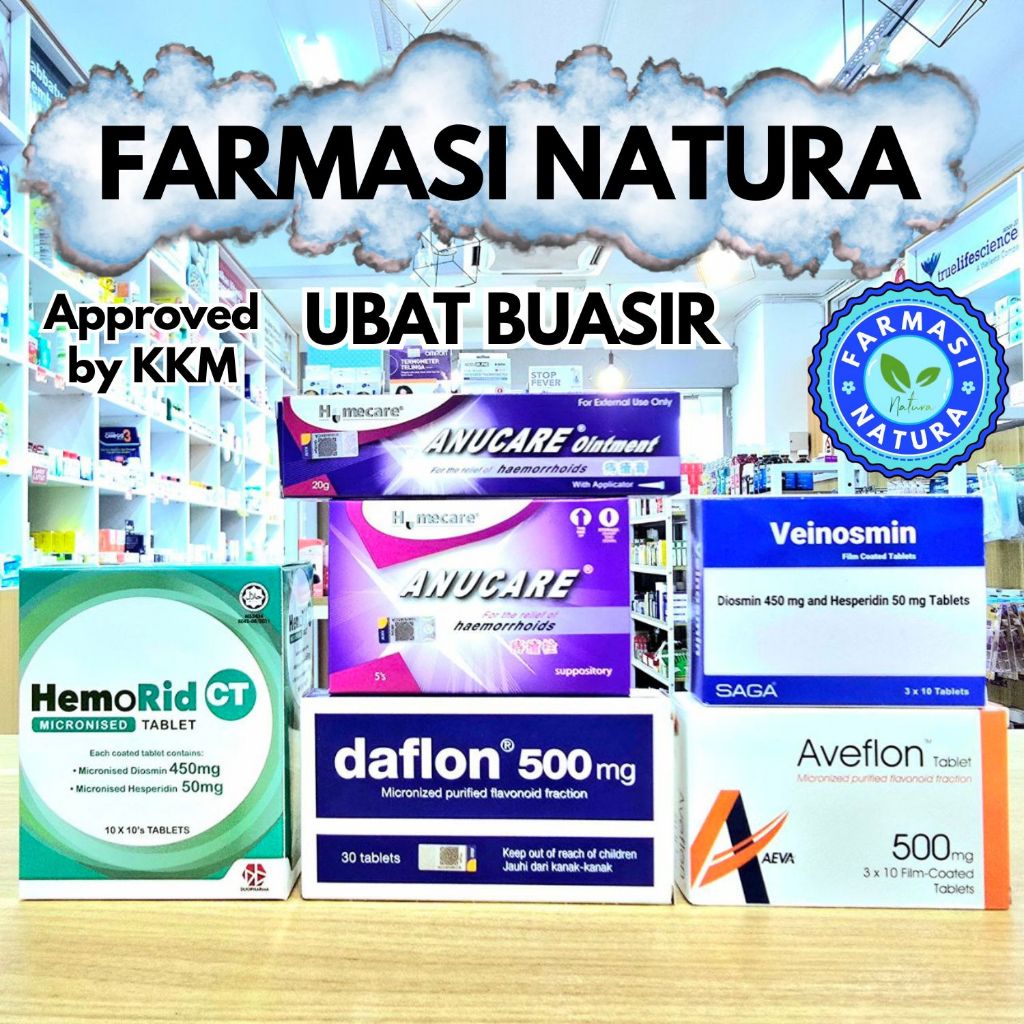 [Lulus KKM] Ubat Buasir/Haemorrhoids (Tablet, Suppositories & Ointment ...