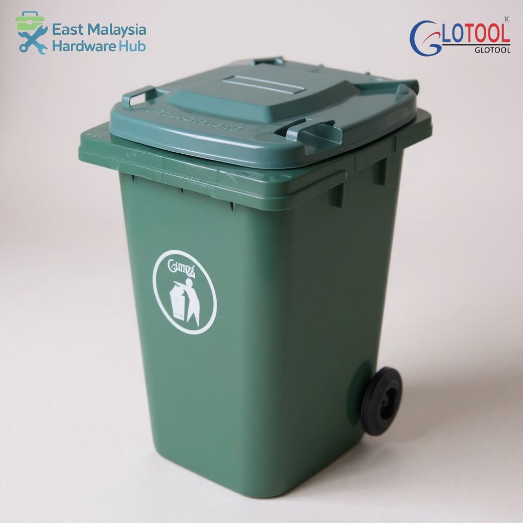 Glotool HDPE Dustbin 120L & 240L,Heavy Duty Plastic Garbage Bin for ...