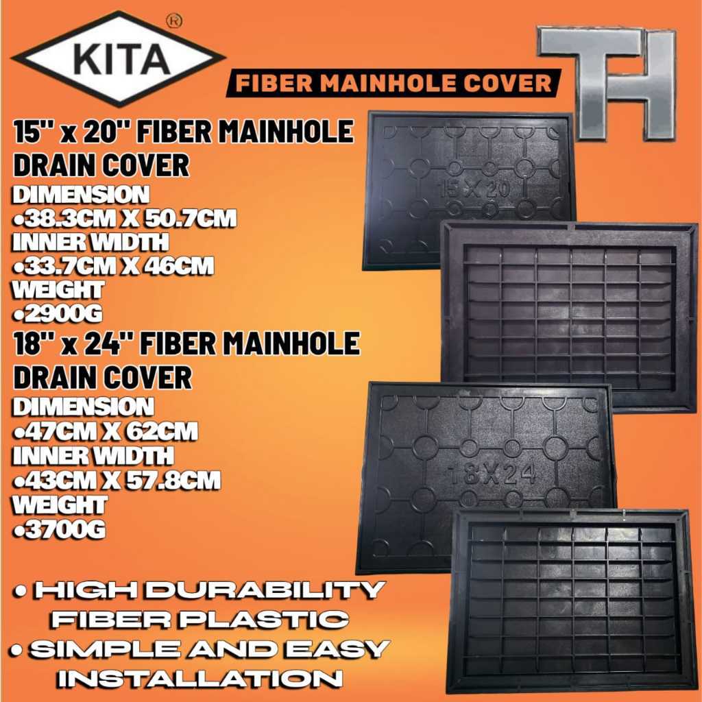 ~ Fibre Main Hole Cover(Size:18"x24",15"x20") | Shopee Malaysia