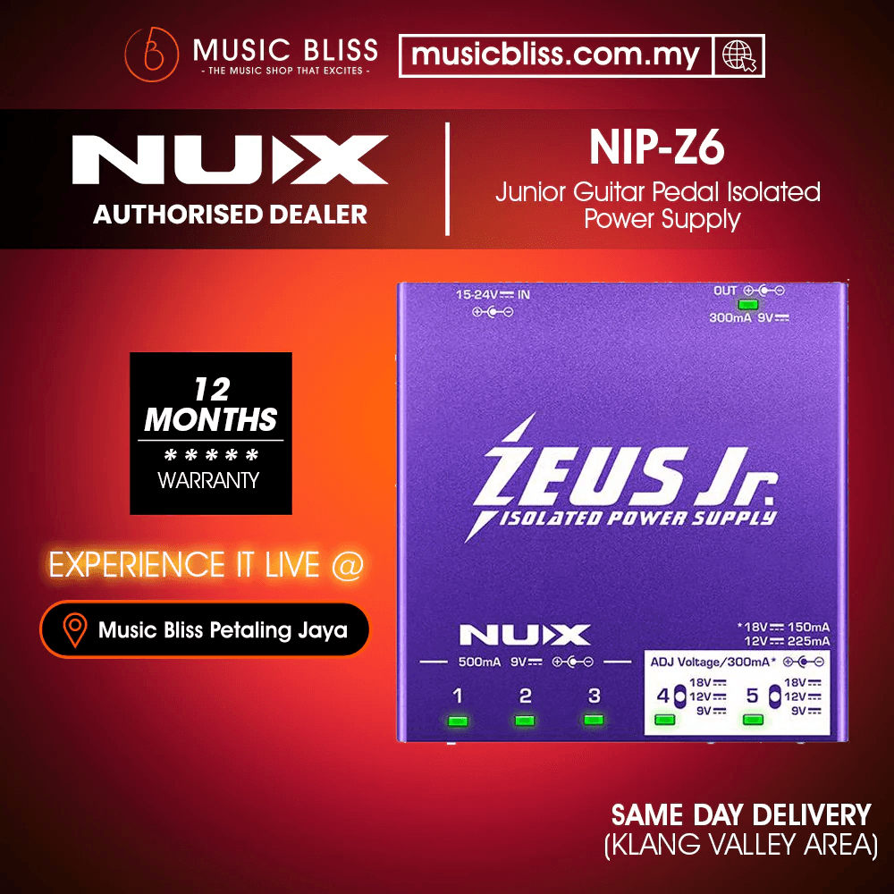 NUX NIP-Z6 ZEUS Jr. Guitar Pedal Isolated Power Supply (NIPZ6) | Shopee ...