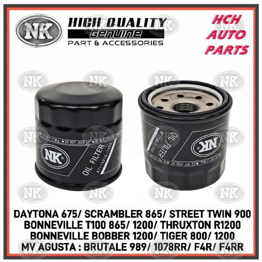 OIL FILTER - TRIUMPH - DAYTONA 675/ TIGER 800/ STREET TWIN 900/ TIGER ...