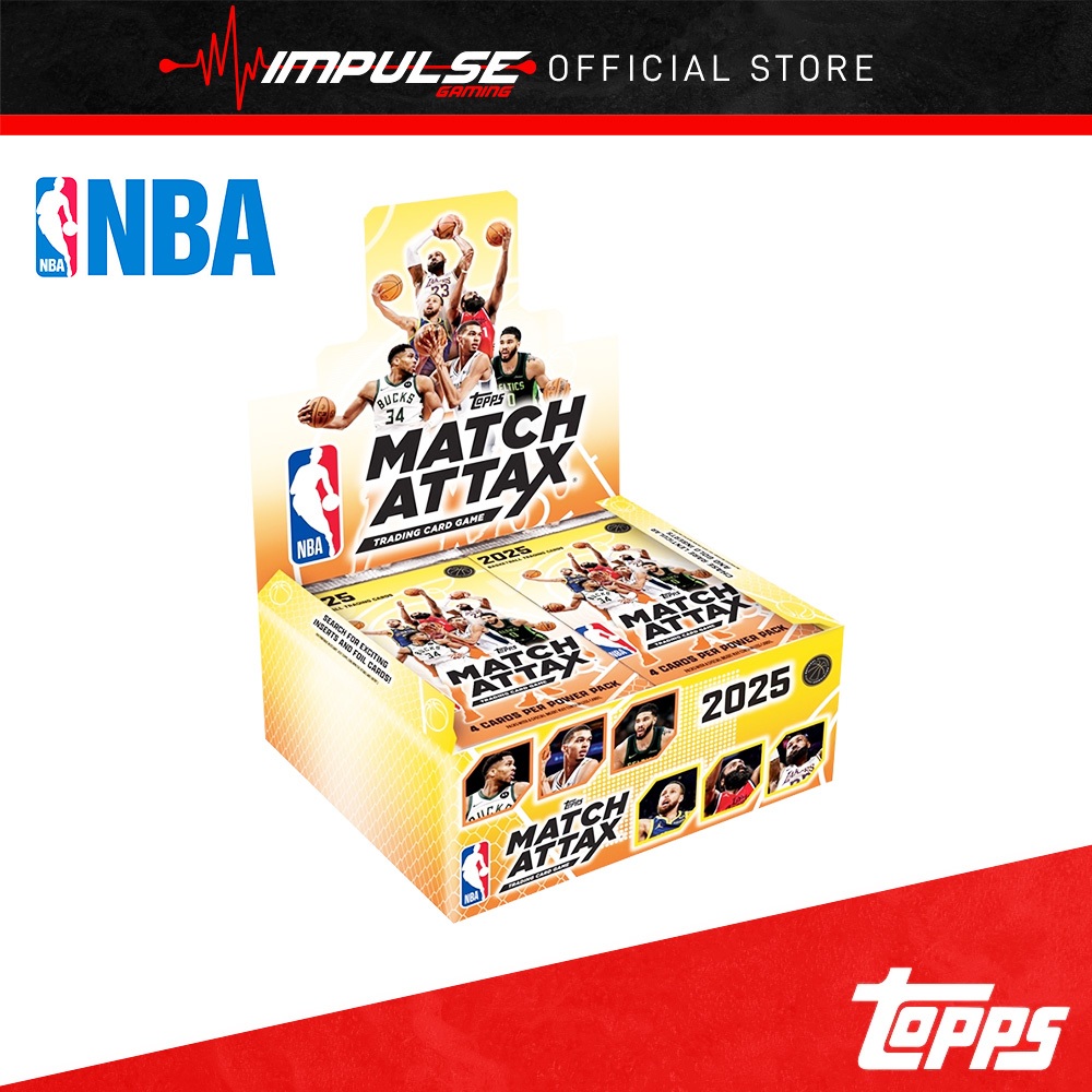Topps TCG NBA Match Attax 2025 Basketball Battle Card Super Pack ...