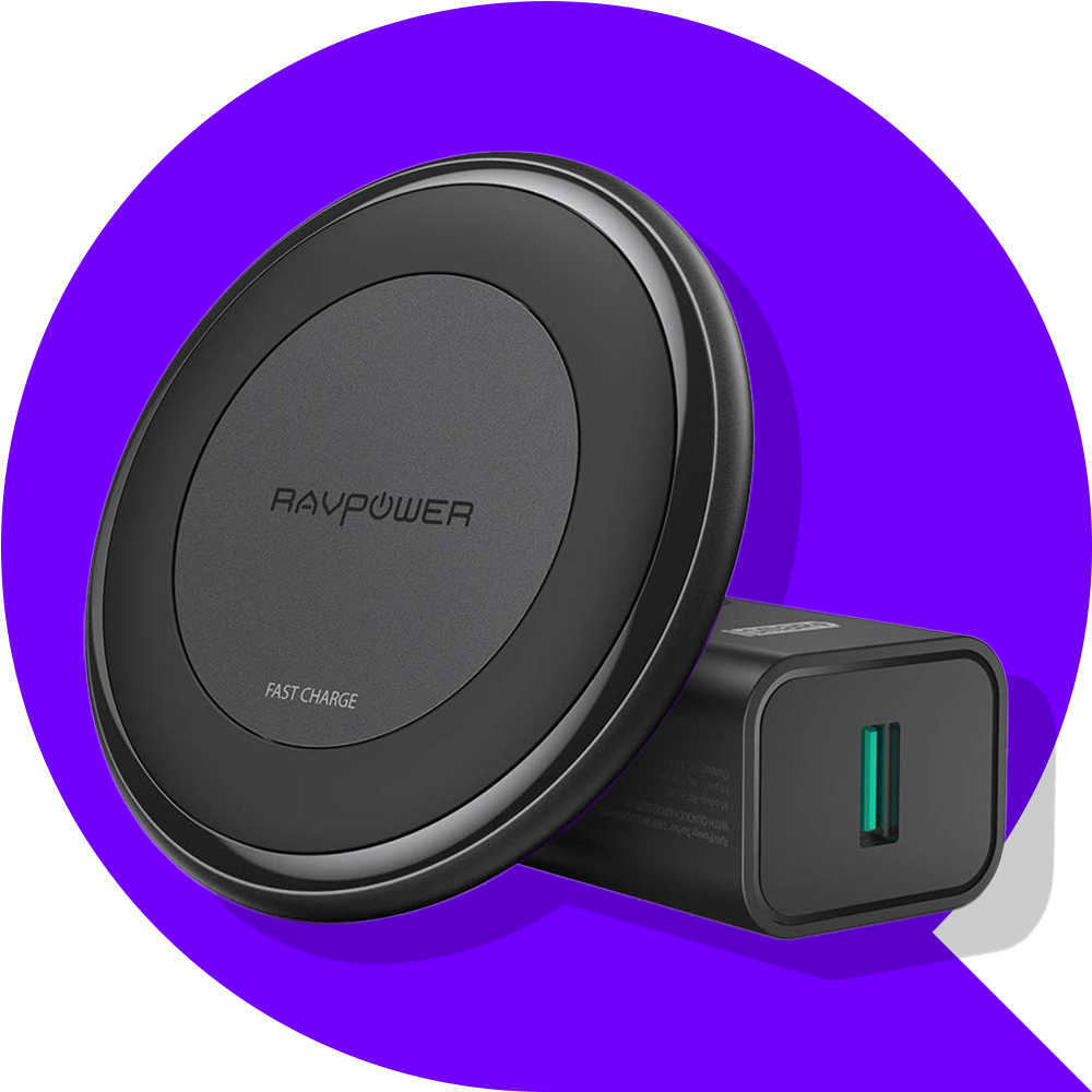 RAVPower RP-PC058 | Fast Wireless Charger 10W Max with QC 3.0 Adapter ...