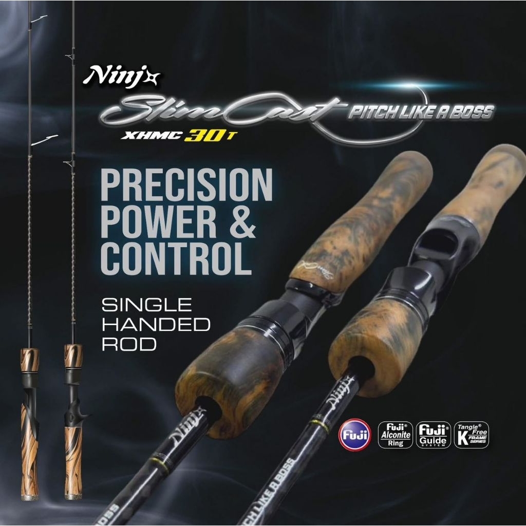 NINJA SLIM CAST SPINNING AND CASTING FISHING ROD | Shopee Malaysia