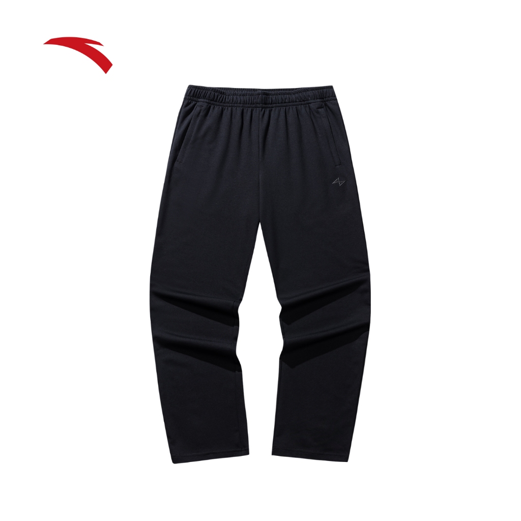 ANTA Men KAI KNIT TRACK PANTS 1525C1329-1 -Basic Black | Shopee Malaysia