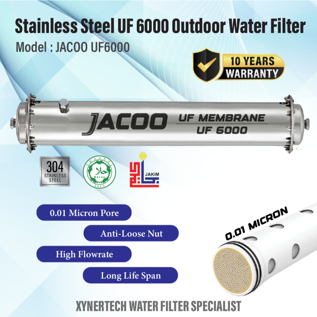JACOO Halal Certified UF 6000 Ultra Filter Membrane Outdoor Water ...