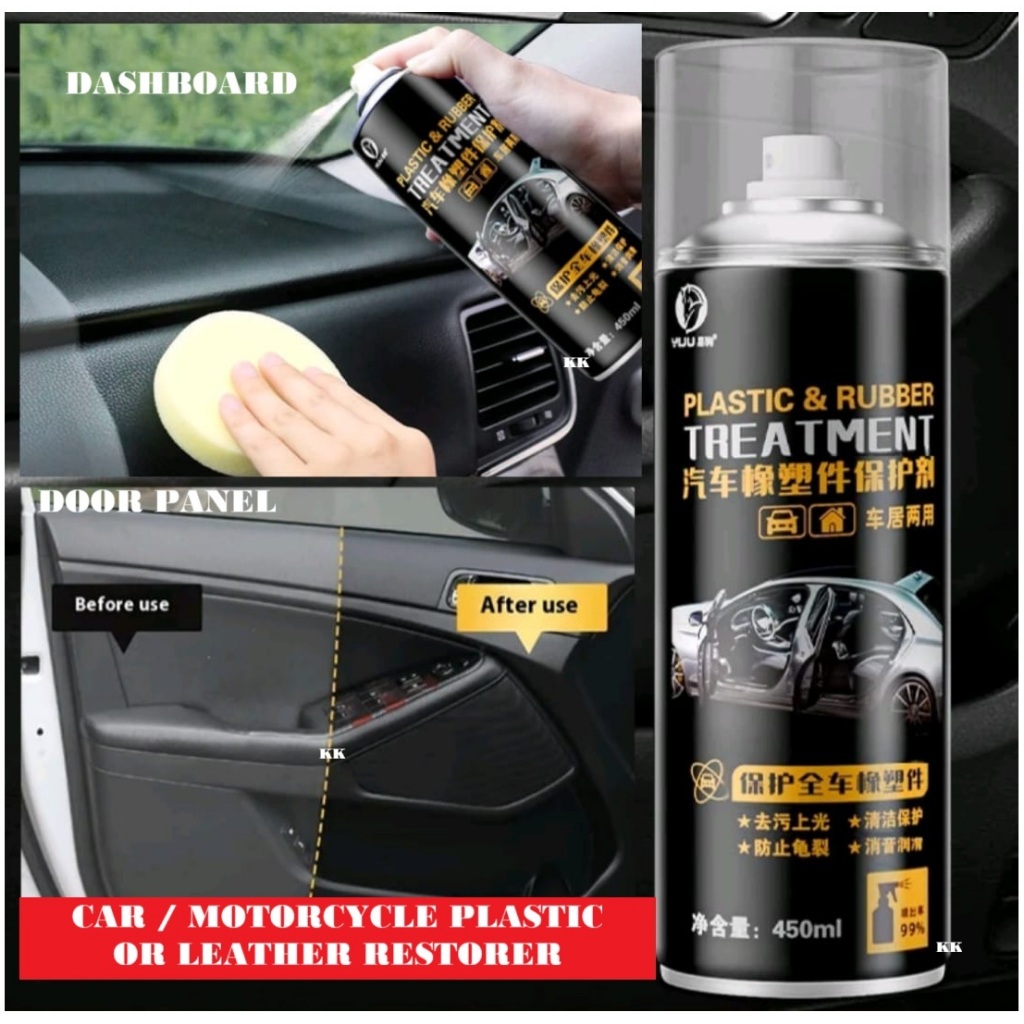 Car Plastic Restore Rubber Refurbish Plastic Restorer Coating Dashboard ...