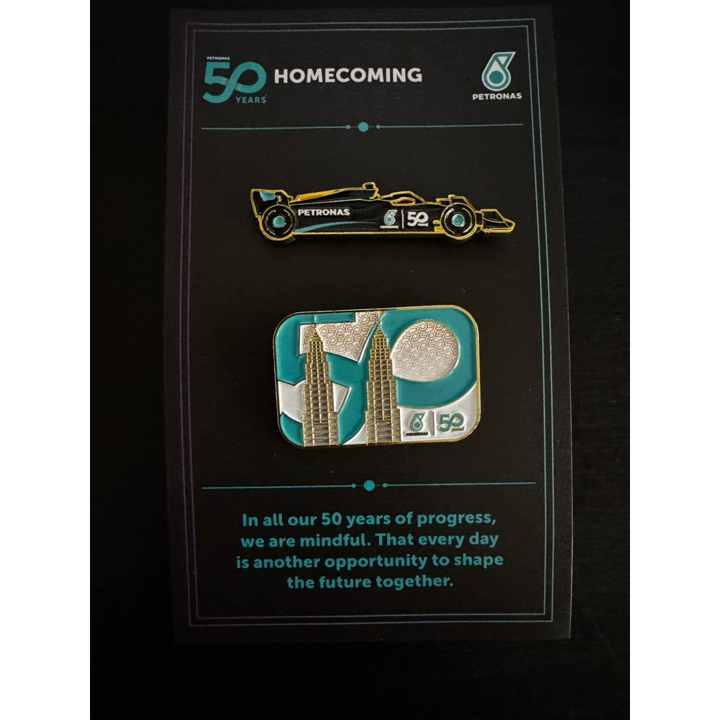 Petronas 50 Years Anniversary Lapel Pins | Shopee Malaysia