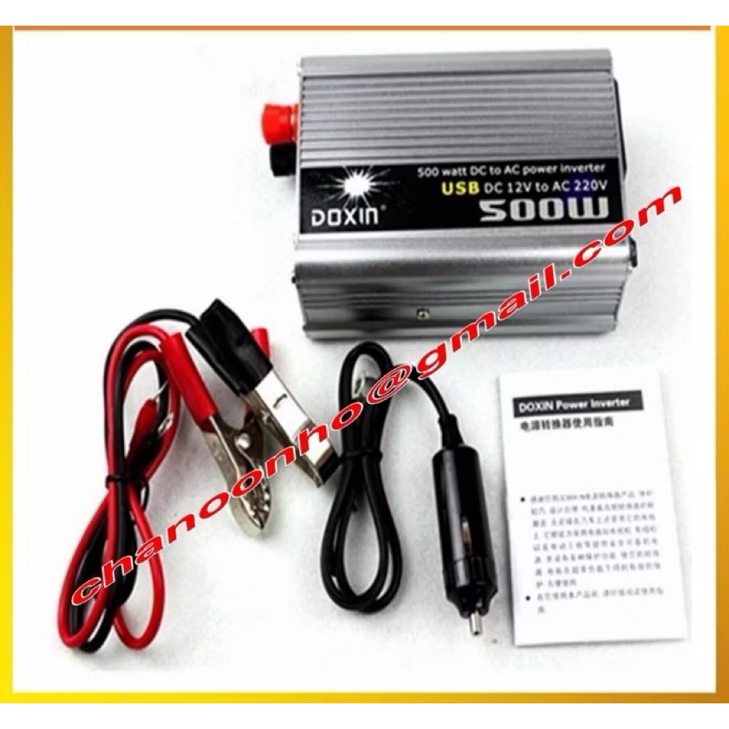 DOXIN 500 WATT & 1000 WATT (With USB PORT) 12 VOLT DC TO AC 220V Car ...