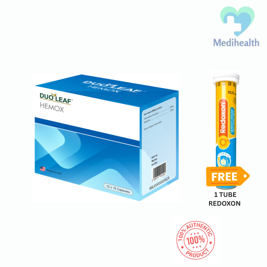 DUOLEAF HEMOX (12 StripsX15 Capsules) - with free gift | Shopee Malaysia