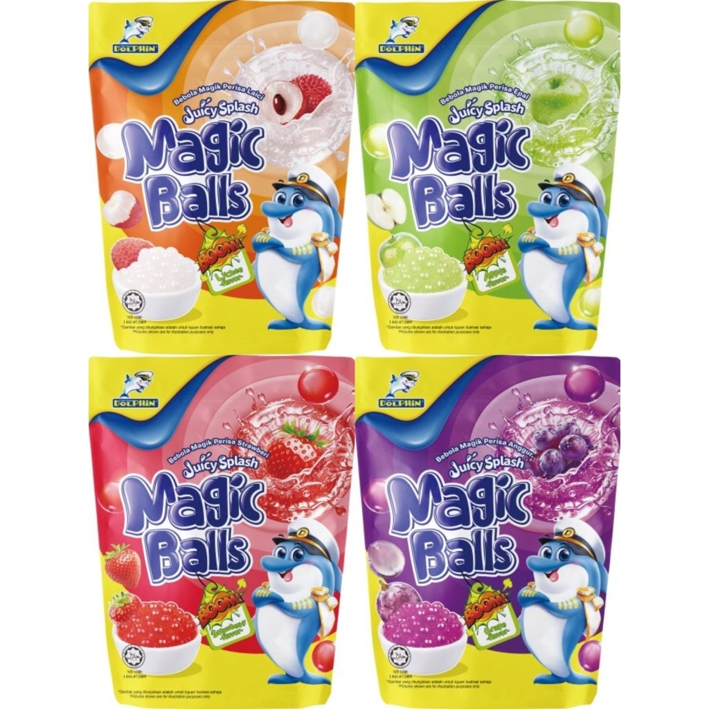 [TKM] Captain Dolphin Juicy Splash Magic Balls Drinks 600g | Shopee ...