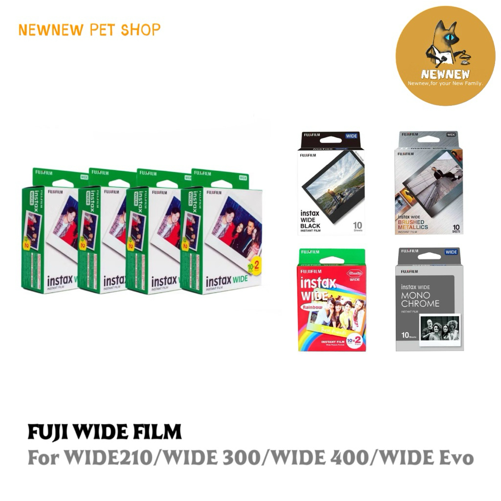 FujiFilm Instax Wide Film Instant White / Brushed Metallics Photos For ...