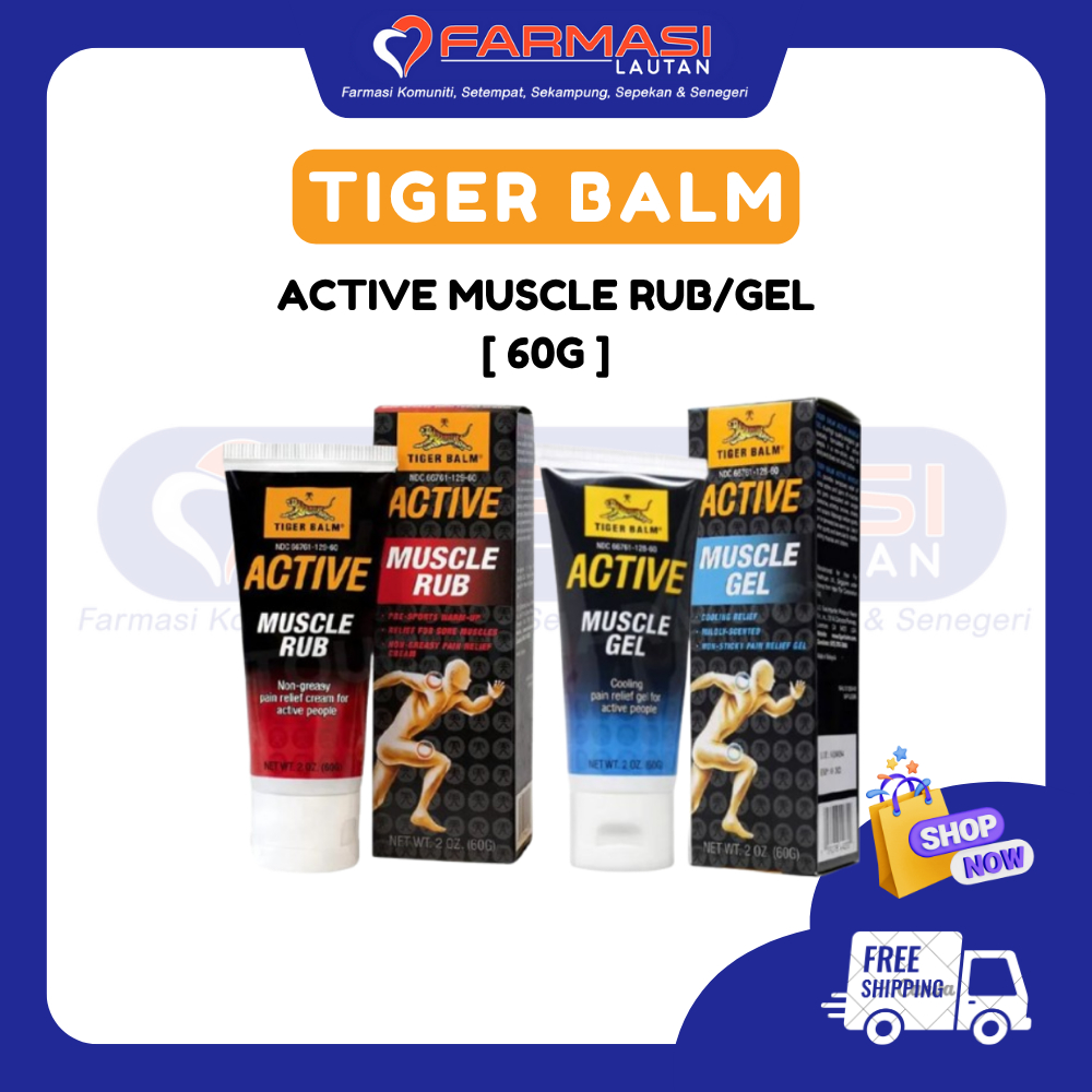 TIGER BALM ACTIVE MUSCLE 60G - RUB | GEL | Shopee Malaysia
