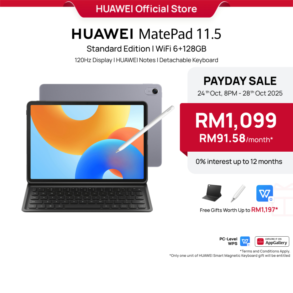 HUAWEI MatePad 11.5 | Standard 6GB+128GB | Tablet | PC-level WPS Office ...