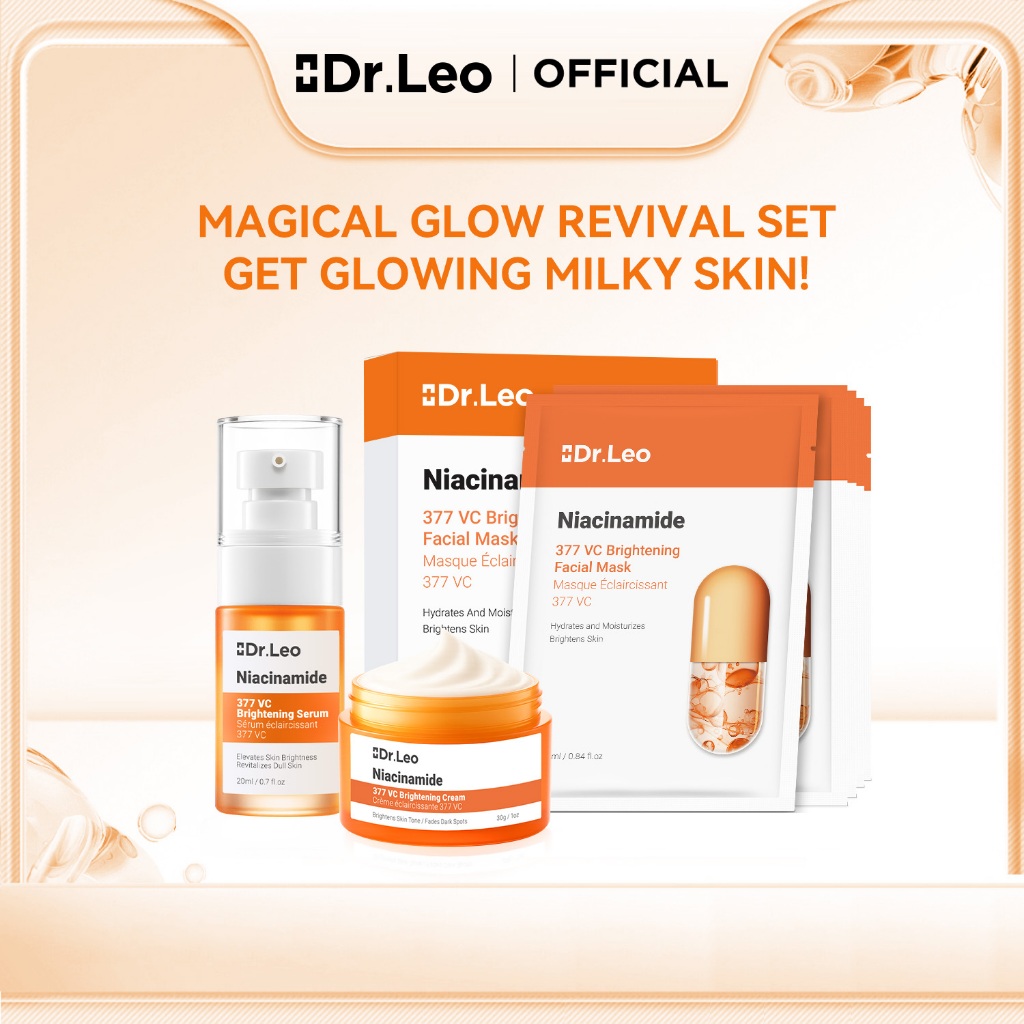 Dr.Leo Set Penjagaan Kulit Pencerah 377 Whitening Essence+377 Whitening ...