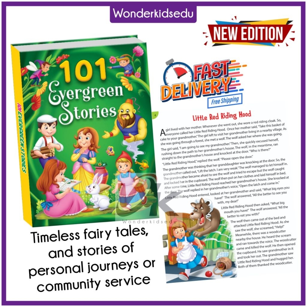 My Colourful 101 Evergreen Stories | Kids Story Book | Children ...
