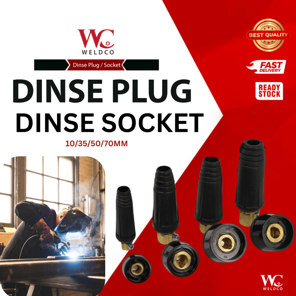 DINSE PLUG AND SOCKET 10/35/50/70MM | Shopee Malaysia