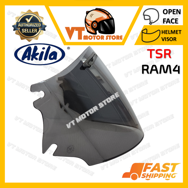 💥READY STOCK DEAL💥[TINTED/SMOKE]🔥TSR RAM4🔥OEM by AKILA OPEN FACE HELMET ...