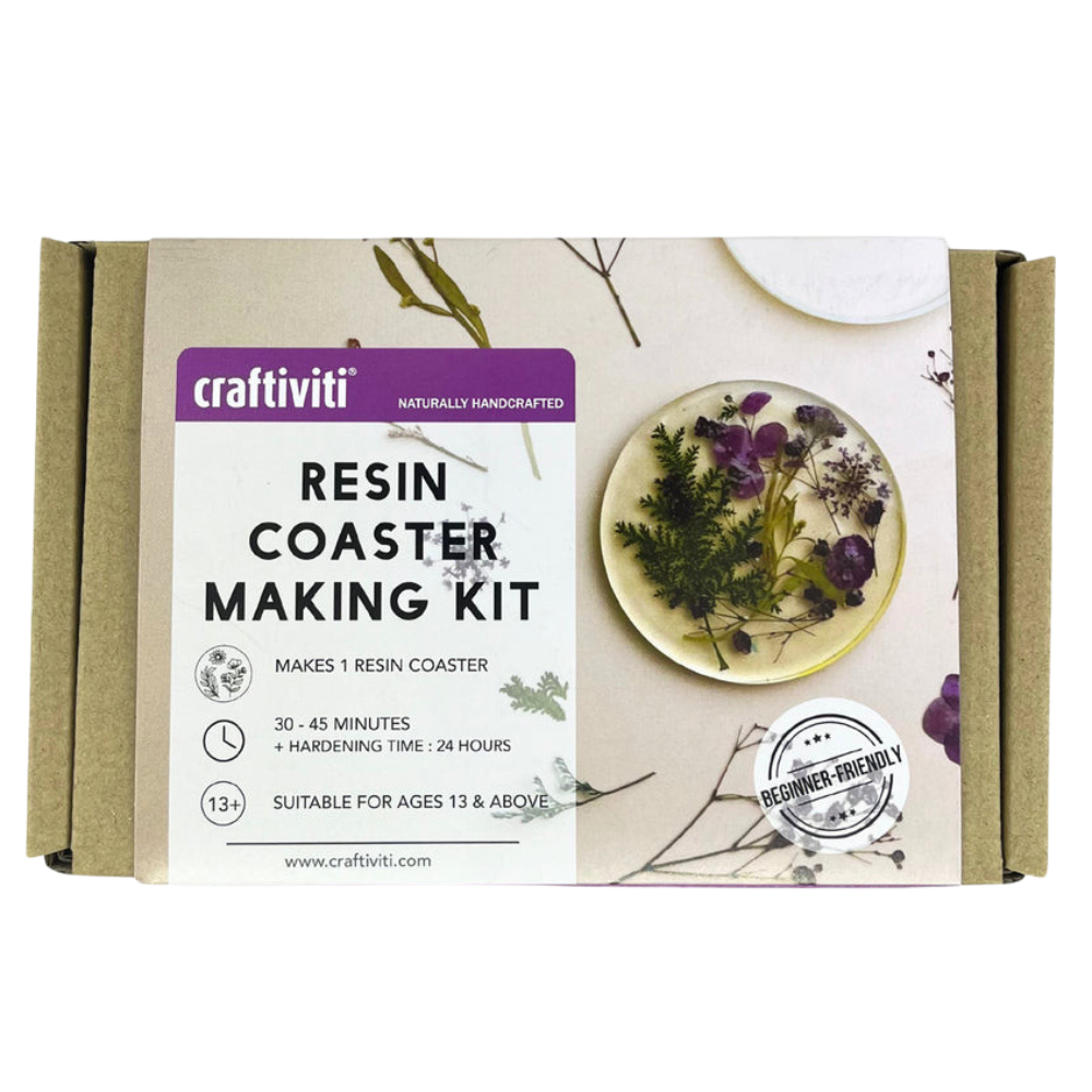 Resin Coaster DIY Kit | Crafti-Kit Craftiviti | Full Guide Making Gift ...