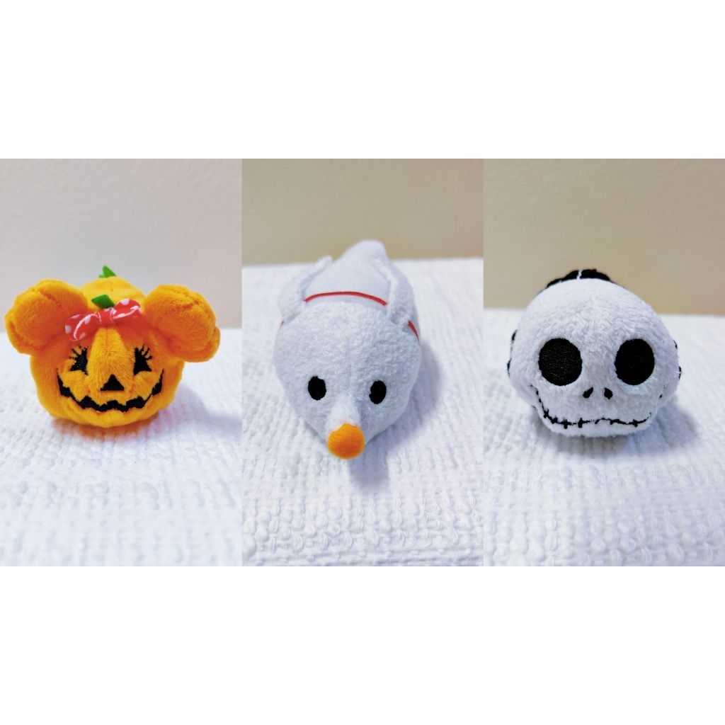 Preloved Tsum Tsum plush TS2 Minnie Pumpkin × Halloween 2016 Zero Jack ...