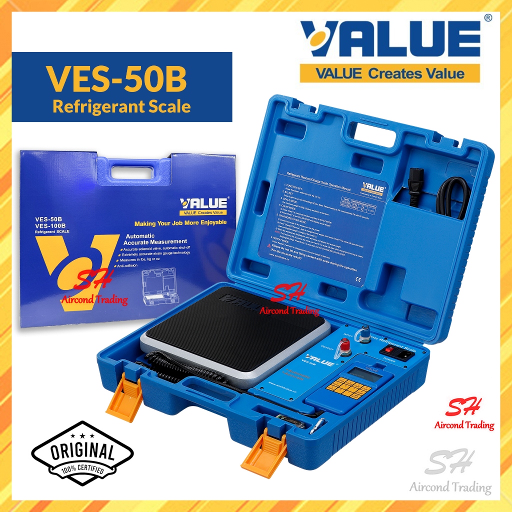 Value Refrigerant Scale VES-50B for aircond gas refrigerant gas ...