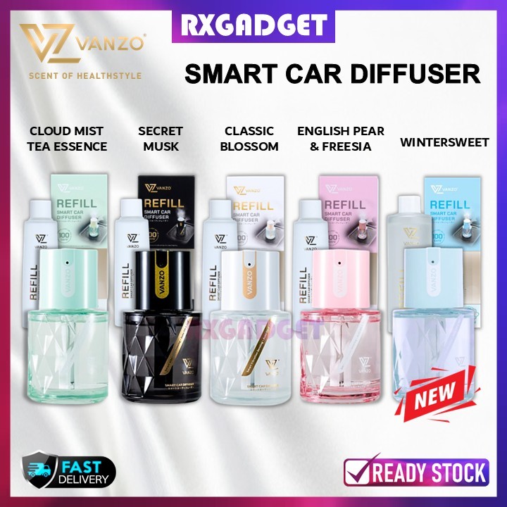 💯ORI💯 VANZO Smart Car Diffuser Car Perfume Air Freshener Car Refresher ...
