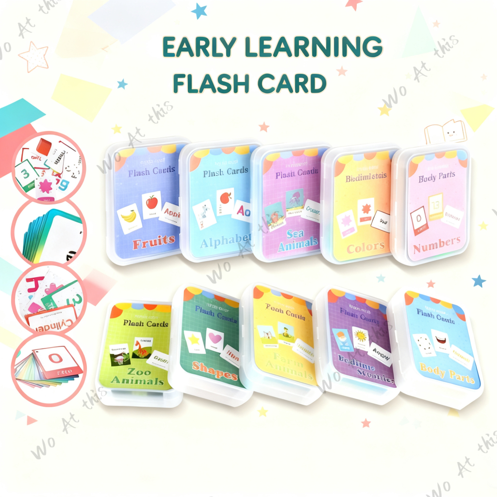 Early Learning Flash Card Kad/Kad Flash Pembelajaran Awal Animal Shape ...