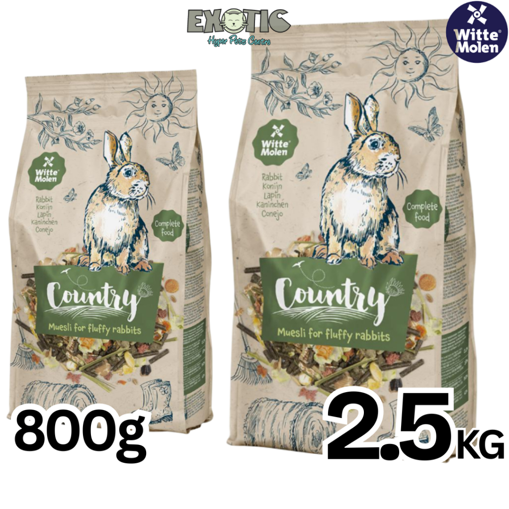WITTE MOLEN Makanan Arnab / Rabbit Food Mix For Rabbit/Dwarf Rabbit ...
